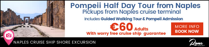 Naples cruise ship shore excursions to Pompeii, Capri and all