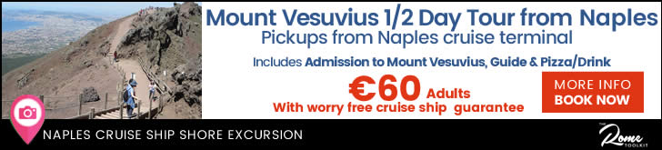 Naples cruise ship shore excursions to Pompeii, Capri and all